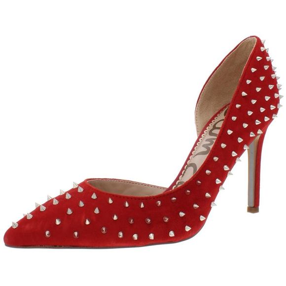 Sam Edelman | Shoes | Sam Edelman Womens Hadlee Red Suede Studded ...